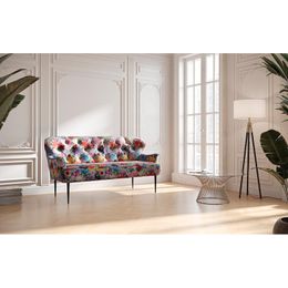 OTTO home 2,5-Sitzer &raquo;Amber&laquo; mit Knopfheftung,in verschieden Stoffarten rosa 100% Polyester B/H/T: 173cm x 97cm x 87cm, Jacquard