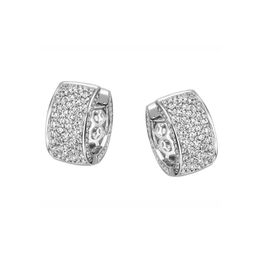 Firetti Damen Paar Creolen &raquo;Schmuck Geschenk Silber 925 stilvoll glamour&ouml;s rhodiniert&laquo; mit Zirkonia (synth.) bunt 16,15mm, Silber 925 (Sterlingsilber)