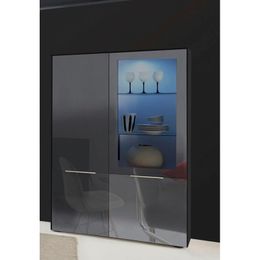 M&auml;usbacher Vitrine &raquo;Mix Box 0771_VR_1-1GL&laquo; H&ouml;he 179 cm grau Einheitsgr&ouml;&szlig;e