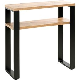 HAKU Konsolentisch &raquo;Beistelltisch&laquo; 1 Stk. tlg. rechteckig - aus MDF Braun B/T/H 70/28/75 cm schwarz B/H/T: 70cm x 75cm x 28cm, 