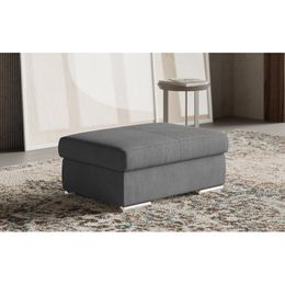 Sit & More sit&more Polsterhocker &raquo;Broadway&laquo; grau 90% Polyester, 10% Polyamid B/H/T: 99cm x 42cm x 65cm, Struktur weich