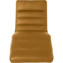 W.Schillig Relaxliege &raquo;daily dreams&laquo; Funktionsliege wahlweise mit Motor, Gestell matt, Breite 75 cm gelb Longlife Xtra-Leder Z59: Glattleder mit 