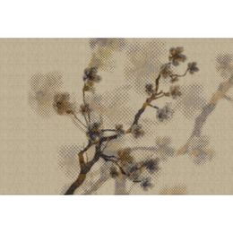 Livingwalls living walls Fototapete &raquo;Walls by Patel Twigs 2&laquo; glatt Vlies, Wand, Schr&auml;ge beige Vlies B/L: 4m x 2,7m