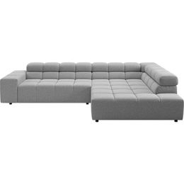 Home Affaire Ecksofa &raquo;Ancona, Ecksofa, incl. Kopfteilverstellung, Breite 319 cm, L-Form&laquo; wahlweise elektrische Sitztiefenverstellung 100% Polyester B/