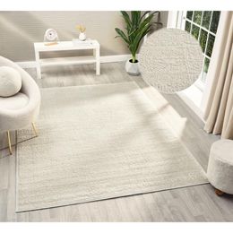 OTTO home Teppich &raquo;Selin&laquo; rechteckig 9 mm H&ouml;he dezenter Glanz, Schrumpf-Garn-Effekt, im Vintage-Look, dichte Qualit&auml;t beige Kunstfaser B : 300cm 1 Stk