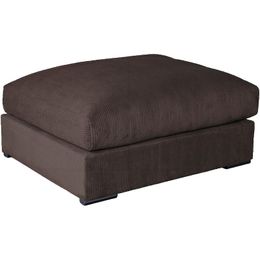 Home Affaire Polsterhocker &raquo;Finca XL, B: 101 cm&laquo; Mega-Hocker, in Cord oder Chenille-Struktur w&auml;hlbar braun 100% Polyester B/H/T: 101cm x 52cm x 97cm, 