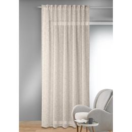 HOMING Gardine &raquo;Maja&laquo; verdeckte Schlaufen 1 Stk. tlg. Fertigschal beige Polyester 245cm, verdeckte Schlaufen, 135cm