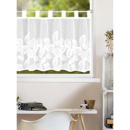 HOMING Panneaux &raquo;Mireia&laquo; Schlaufen 1 Stk. tlg. Fertigschal wei&szlig; Polyester 45cm, Schlaufen, 135cm