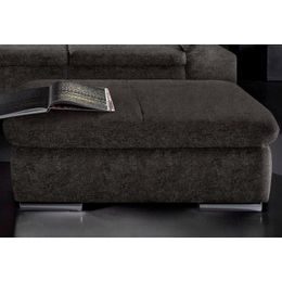 Sit & More sit&more Polsterhocker &raquo;Alcudia&laquo; schwarz Struktur;Luxus-Kunstleder;Luxus-Microfaser ALTARA NUBUCK (100% Polyester) B/H/T: 101cm x 43cm x 68cm, Luxus-