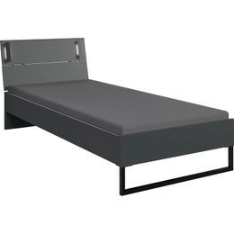 wimex Futonbett &raquo;Tilburg in verschiedenen Breiten erh&auml;ltlich, inkl. LED Beleuchtung&laquo; Bett mit Metallkufe Liegefl&auml;che L&auml;nge B: 200cm x 90cm, LED-Leuchtmittel
