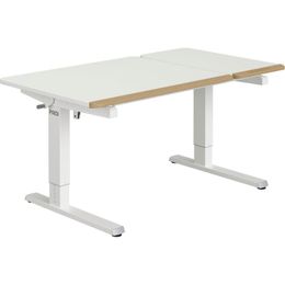 Paidi Schreibtisch &raquo;TEENIO GT in verschiedenen Ausf&uuml;hrungen, mitwachsend & ergonomisch&laquo; B/H/T ca. 130/53-79/75 cm, Kreidewei&szlig;, h&ouml;henverstellbarer 