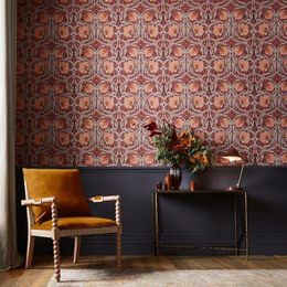 WILLIAM MORRIS AT HOME Vliestapete &raquo;Pimpernel&laquo; Retro texturiert Design Tapeten lila Vlies B/L: 0,52m x 10m, Rollen: 1
