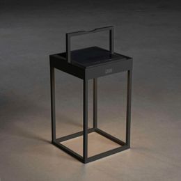 Konstsmide LED Laterne &raquo;Portofino&laquo; LED-Modul 2 Stk. Warmwei&szlig; Portofino LED Solar/USB-Laterne, dimmbar schwarz H: 30cm, 2 Stk.