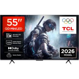 TCL Mini-LED-Fernseher &raquo;55T8D&laquo; 139 cm/55 &prime;&prime; Smart-TV QD-Mini LED, AiPQ Pro Prozessor, 144Hz, ONKYO 2.1, Apple AirPlay 2 Google TV & Hands-Free 