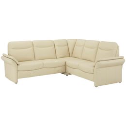 Home Affaire Ecksofa &raquo;Tahoma L-Form&laquo; mit Armlehnfunktion, optional Schlaffunktion, Schublade & Relax beige B/H/T: 251cm x 103cm x 231cm, Kunstleder 
