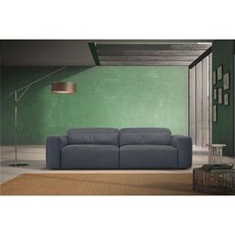 Egoitaliano 2,5-Sitzer &raquo;Beverly, Designsofa mit erstklassigem Sitzkomfort und tollen Details&laquo; Breite 242 cm, verstellbare Kopfteile grau B/H/T: 242cm x 95cm x 