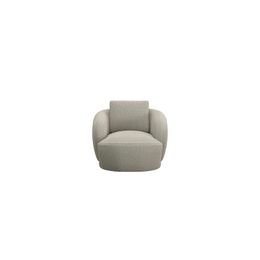 FLEXLUX Sessel &raquo;Torino, rund, drehbar, Einzelsofa, Polstersessel,&laquo; Modernes, organisches Sessel-Design, Kaltschaum, Wellenunterfederung beige 100% 