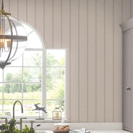 Laura Ashley Vliestapete &raquo;Chalford Holzplanken&laquo; Holz glatt 10mx52cm (ca. 5m2) grau Vlies B/L: 0,52m x 10m, Rollen: 1