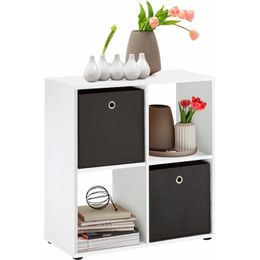 FMD Mehrzweckregal &raquo;Mega 400&laquo; wei&szlig; Holzwerkstoff B/H/T: 70,1cm x 71,5cm x 33cm, offene F&auml;cher
