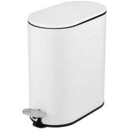 Wenko Kosmetikeimer &raquo;Collungo&laquo; 1 Beh&auml;lter mit Easy-Close-Mechanik f&uuml;rs Bad, Inneneimer: 5 L Metall B/H/T: 14cm x 28,5cm x 29,5cm, 5 l