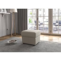Sit & More sit&more Hocker &raquo;Freetown&laquo; auf Gleitern beige B/H/T: 59cm x 48cm x 59cm, Luxus-Microfaser ALTARA NUBUCK