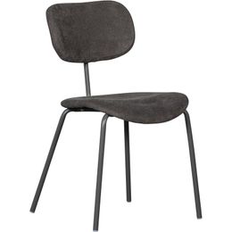 Woood Esszimmerstuhl &raquo;Link mit Ella-Chenillebezug und Metallgestell B 44 x T 52 x H 78 cm&laquo; (Set) 2 Stk.(Set, 2 St) stapelbar, Sehr hohe 