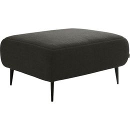 designwerk Hocker &raquo;Forma, zeitloser Desighocker mit aktuellem Fu&szlig;&laquo; in hochwertiger Verarbeitung & tollem Sitzkomfort schwarz Flachgewebe 100% 