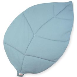 Julius Z&ouml;llner Krabbeldecke &raquo;Blatt Waffelpiqu&eacute;&laquo; Made in Germany blau Baumwolle B/L: 110cm x 170cm