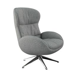 FLEXLUX Relaxsessel &raquo;Haze, hervorragender Komfort, Alu Fu&szlig;, organisches Design, ergonomisch&laquo; Fernsehsessel, R&uuml;ckenteilverstellung, drehbar, Fu&szlig; Alu 