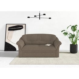 DOMO collection 2-Sitzer &raquo;Montana f&uuml;r kleine R&auml;ume, Breite 146cm, komfortabel und zeitlos&laquo; bequeme Armlehnen grau 100% Polyester B/H/T: 146cm x 84cm x
