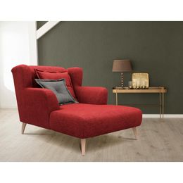 Home Affaire Loveseat &raquo;Baggio Kuschel Mega Lounge Big Sessel&laquo; rot 92% Polyester, 8% Nylon Struktur, B/H/T: 101cm x 99cm x 152cm