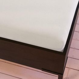 Kayori Spannbettlaken &raquo;Saiko&laquo; Bio-Baumwolle wei&szlig; Jersey-Elasthan, Obermaterial: 97% Baumwolle, 3% Elasthan (LYCRA ) B/L: 130cm x 220cm, 1 Stk., Jersey
