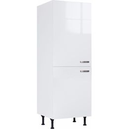 KOCHSTATION Seitenschrank &raquo;KS-Cara&laquo; wei&szlig; wei&szlig;, B/H/T: 60cm x 176,6cm x 58,4cm, T&uuml;ren: 2 Stk.