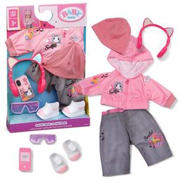 Puppenkleidung &raquo;Cool Girl Outfit 43 cm&laquo; passend f&uuml;r Click & Play Baby Born Puppen Gr&ouml;&szlig;e 43 cm Einheitsgr&ouml;&szlig;e Puppenkleidung