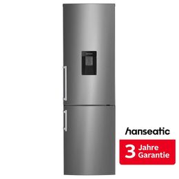 Hanseatic K&uuml;hl-/Gefrierkombination &raquo;HKGK18560CDI&laquo; 186 cm hoch 60 cm breit inkl. 3 Jahre Herstellergarantie silber T&uuml;ranschlag wechselbar