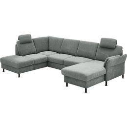 Die PlanBar Wohnlandschaft &raquo;ZE-EM18013 U-Form, Breite 305 cm&laquo; wahlweise mit Kopfst&uuml;tzen und Liegearmlehne 100% Polyester B/H/T: 305cm x 90cm x 200cm, 