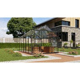 Vitavia Gew&auml;chshaus &raquo;Mars 8300&laquo; Alu-Profile, 3 mm Sicherheitsglas schwarz B/H/T: 257cm x 231,8cm x 321cm