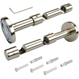 Liedeco Doppeltr&auml;ger f&uuml;r Gardinenstangen &Oslash; 16 mm silber &Oslash; 1,6cm