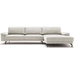 Creation BY ROLF BENZ Ecksofa &raquo;CR.450 elegantes Designsofa mit hohem Sitzkomfort&laquo; grau B/H/T: 294cm x 95cm x 178cm, Stoff, Recamiere rechts