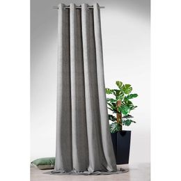 Weckbrodt-Gardinen Vorhang &raquo;Lucca&laquo; &Ouml;sen 1 Stk. tlg. Jacquard, blickdicht, Thermo, Verdunkelung, abdunkelnd, Gardine, Store grau Jacquard, Polyester 245cm, &Ouml;sen, 135cm