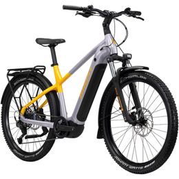 GHOST Unisex &raquo;E-Teru Universal EQ High - Bosch Mittelmotor&laquo; 10 Gang Shimano Cues U6000 Shadow+ Schaltwerk Kettenschaltung Mittelmotor 250 W gelb 45cm,