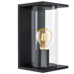 Eglo Wandleuchte &raquo;Cascinetta Au&szlig;en Wandlampe, Au&szlig;enleuchte, verzinkter Stahl, E27, IP44&laquo; E27 1 Stk. Wand-/Deckenleuchte - L16,5 x H28 x AL16,5 cm - 