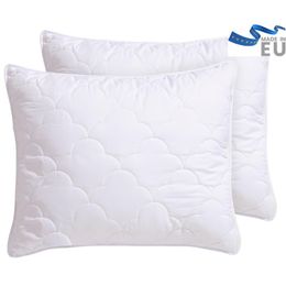 OTTO home Microfaserkissen &raquo;Mondschein, Kopfkissen 1-tlg. oder 2-tlg. 40x80 oder 80x80 cm&laquo; F&uuml;llung: Faserbaellchen Spar-Set, 2 Stk. tlg. Kissen, 