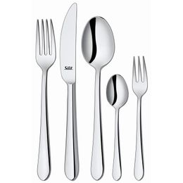 Silit Besteck-Set &raquo;Midi&laquo; Solide Monobloc Tafelmesser, poliert silber Edelstahl 18/10 30 Stk.