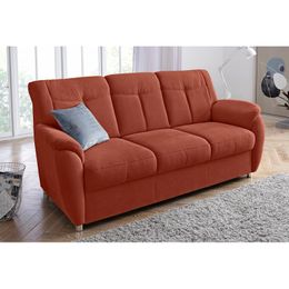 Sit & More sit&more 3-Sitzer &raquo;Sonoma, B:189&laquo; mit Federkern orange Luxus-Microfaser ALTARA NUBUCK (100% Polyester) / Struktur fein (100% Polyester);Luxus-