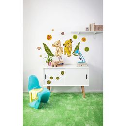 Komar Wandtattoo &raquo;Simba and Nala - Gr&ouml;&szlig;e 50 x 70 cm&laquo; selbstklebend, Wandsticker, Kinderzimmer bunt Folie B/H/T: 50cm x 70cm, L&ouml;wen