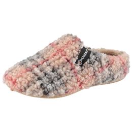 VERBENAS Damen VERBENAS Pantoffel &raquo;York Gales&laquo; Hausschuh, Homeslipper, Wohlf&uuml;hlschuh in karierter Optik bunt 39