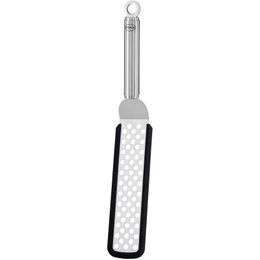 R&ouml;sle R&Ouml;SLE Pfannenwender flexibler Wender mit Silikonrand und Rundgriff, sp&uuml;lmaschinengeeignet silber Edelstahl 18/10, Silikon Einheitsgr&ouml;&szlig;e
