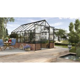 Vitavia Gew&auml;chshaus &raquo;Cassandra 9900&laquo; Alu-Profile, aus ca. 3 mm Sicherheitsglas schwarz B/H/T: 257cm x 248,9cm x 385,3cm