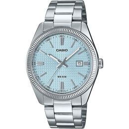 Casio Timeless Collection Herren CASIO TIMELESS COLLECTION Quarzuhr Armbanduhr, Damenuhr, Herrenuhr, Edelstahlarmband, analog, Tag silber 